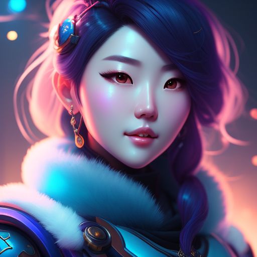 Kit Fox Mei Zhou Overwatch Character From Overwatch Stunning Colors Beautiful Lighting