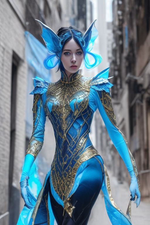 oizi: In a dystopian cityscape, a lone female character emerges from ...