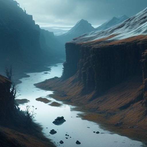 coskun-u: Nature landscape, taken from very high hill, realistic