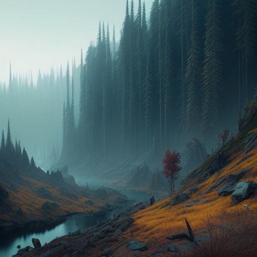 coskun-u: Nature landscape, taken from very high hill, realistic