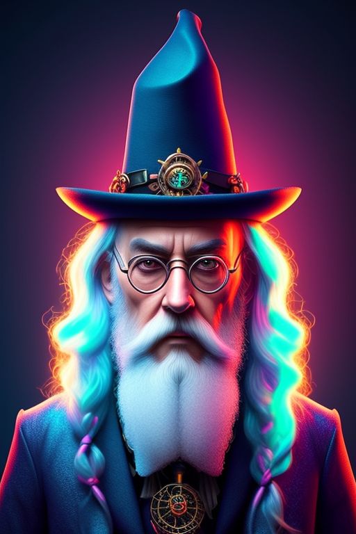drafty-shrew643: Steampunk Dumbledore, neutral facial expression, high ...