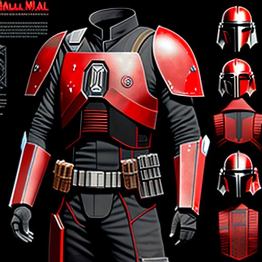 zesty-rook114: Rebel mandalorian armor red and black