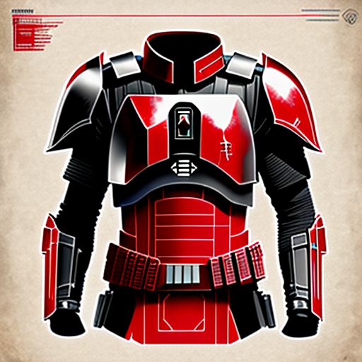 zesty-rook114: Sith mandalorian armor red and black