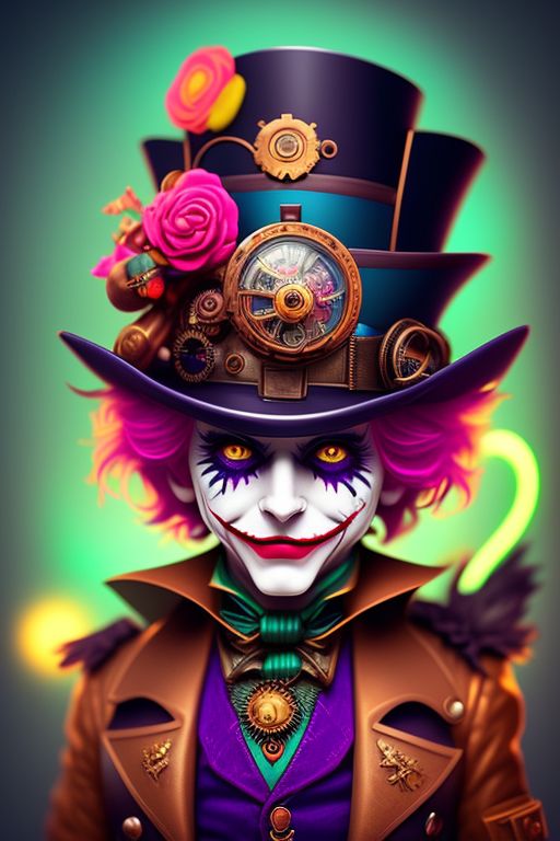 Steampunk Joker Art