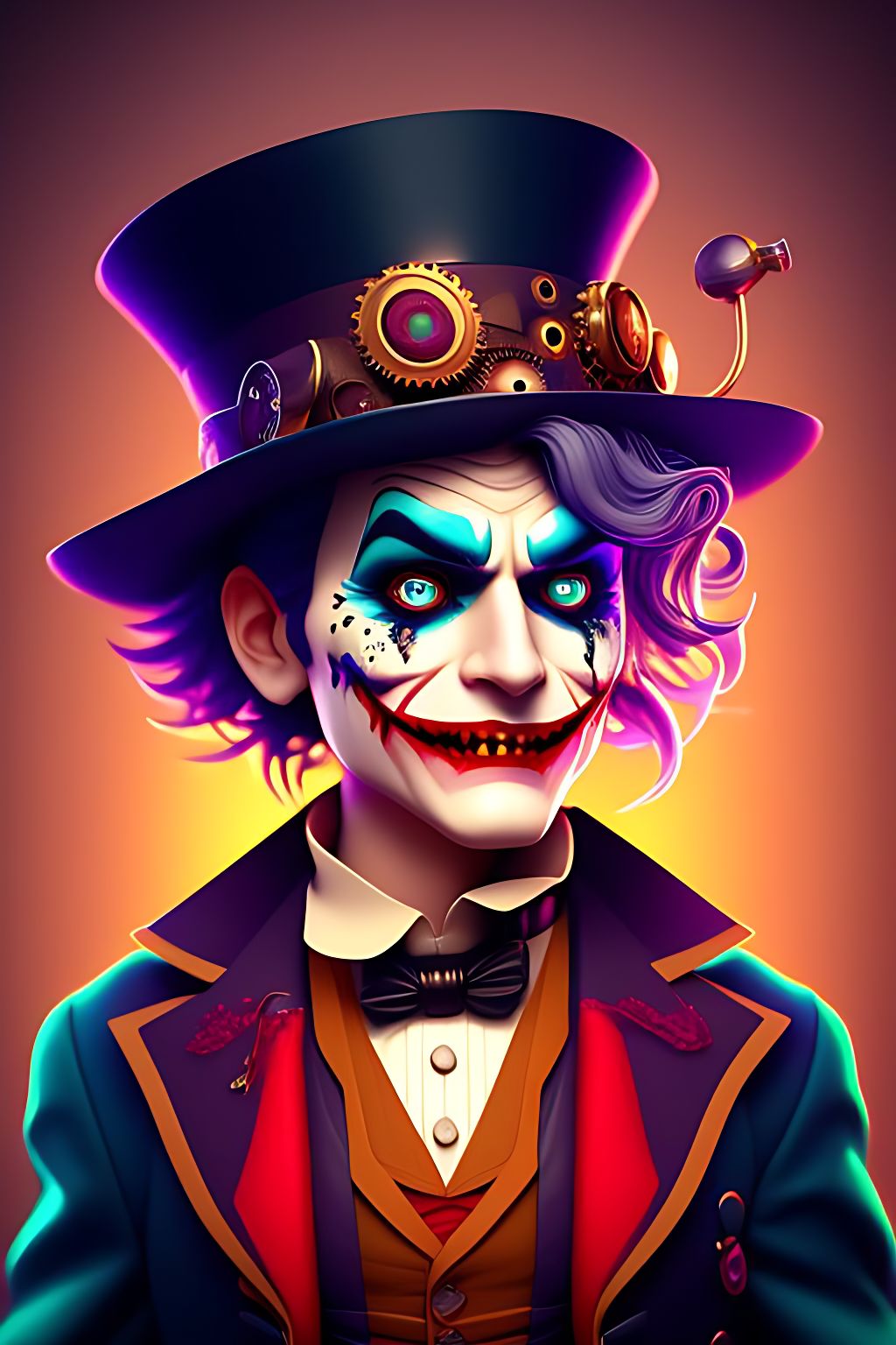 Steampunk Joker Art