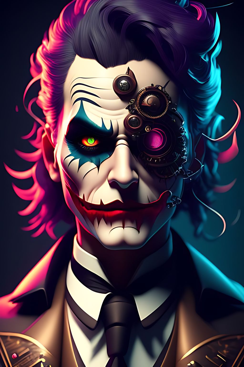 Steampunk Joker Art