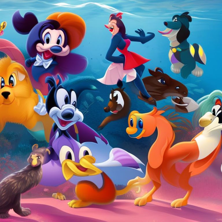 Anthropomorphic Disney Characters