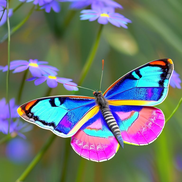 Real Colorful Butterfly