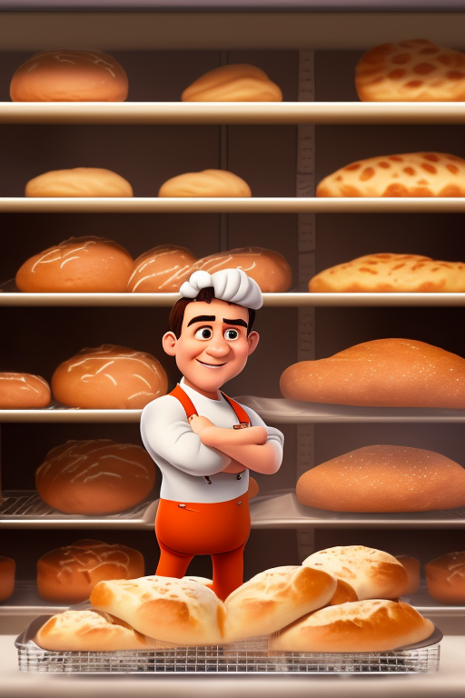 Bread Oven Cartoon