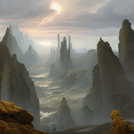 same-goose624: High resolution concept art, wide scene, a monolith in ...