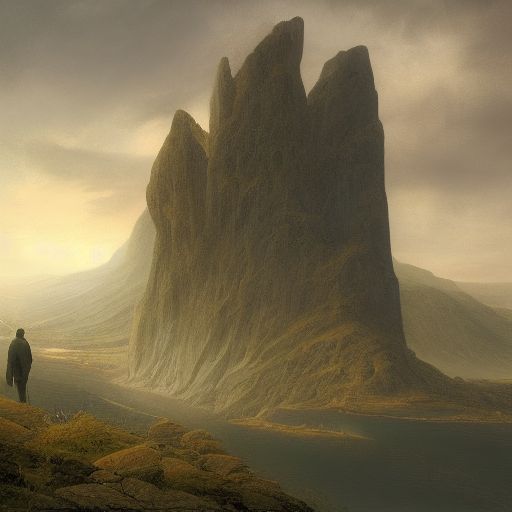 same-goose624: High resolution concept art, wide scene, a monolith in ...