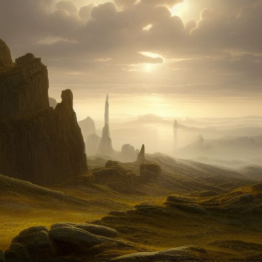 same-goose624: High resolution concept art, wide scene, a monolith in ...