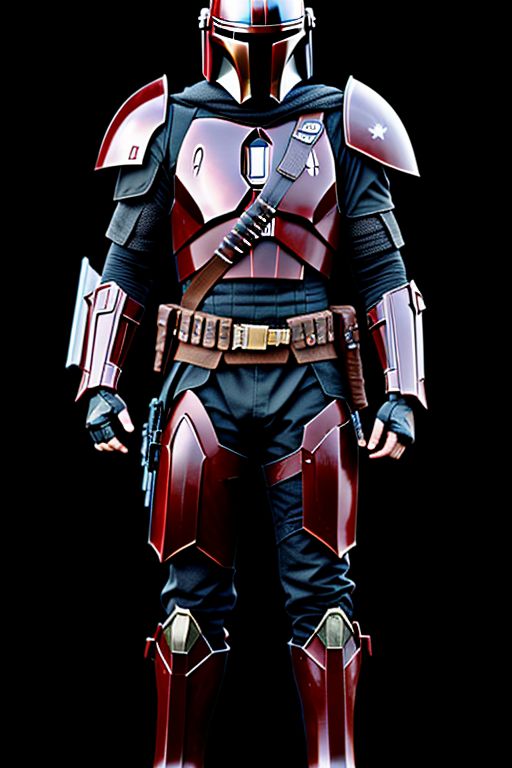 zesty-rook114: dark red mandalorian armor
