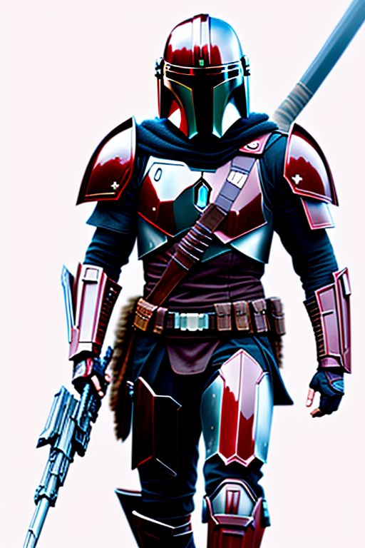 zesty-rook114: dark red mandalorian armor