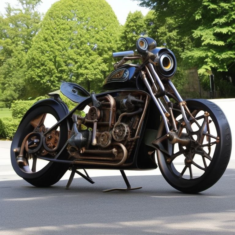 Motorcycle Steampunk Sculptures