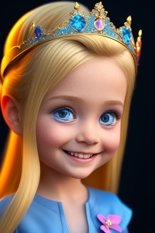 Disney Princess Wearing Crown