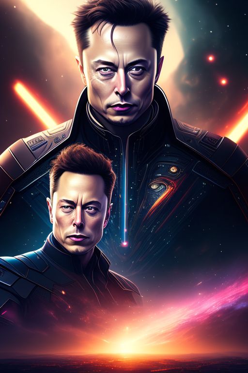 testy-falcon860: Elon Musk watching a spaceship: Anime style: Opening