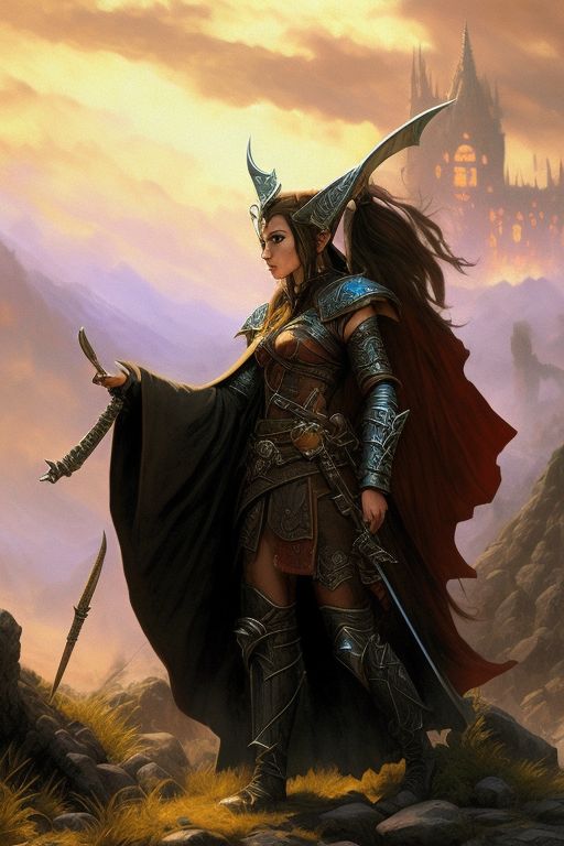 Elf Warrior Drawings