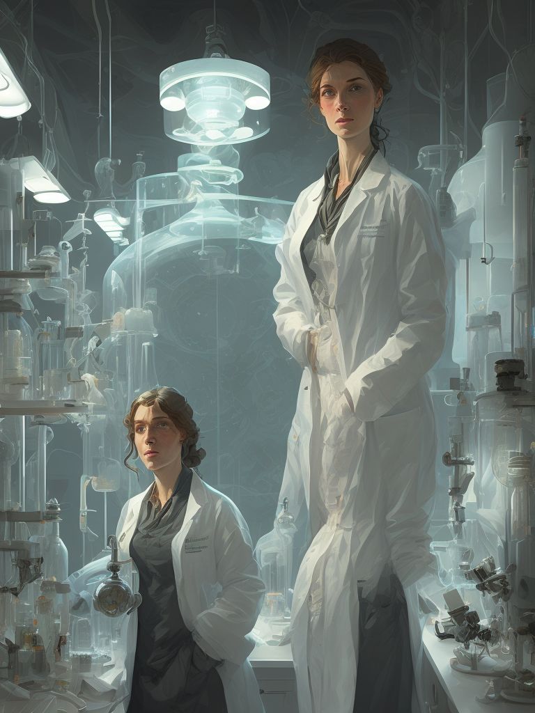 Female Scientist In Lab Coat