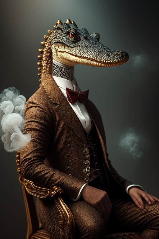 Anthropomorphic Alligator