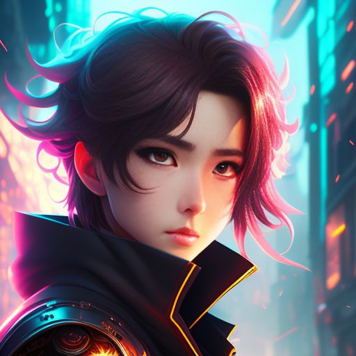 Gachabridwolf15 Anime Concept Art 8k 3d Brown Hair Brown Eye Boy 1590