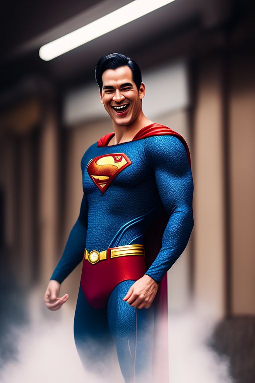Superman Laughing