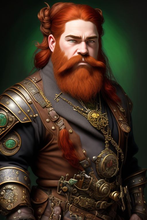 Red Headed Dwarf Man