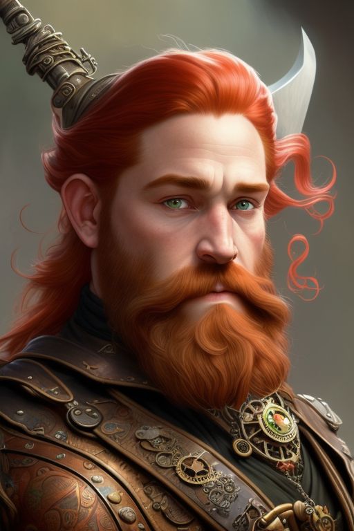 Red Headed Dwarf Man