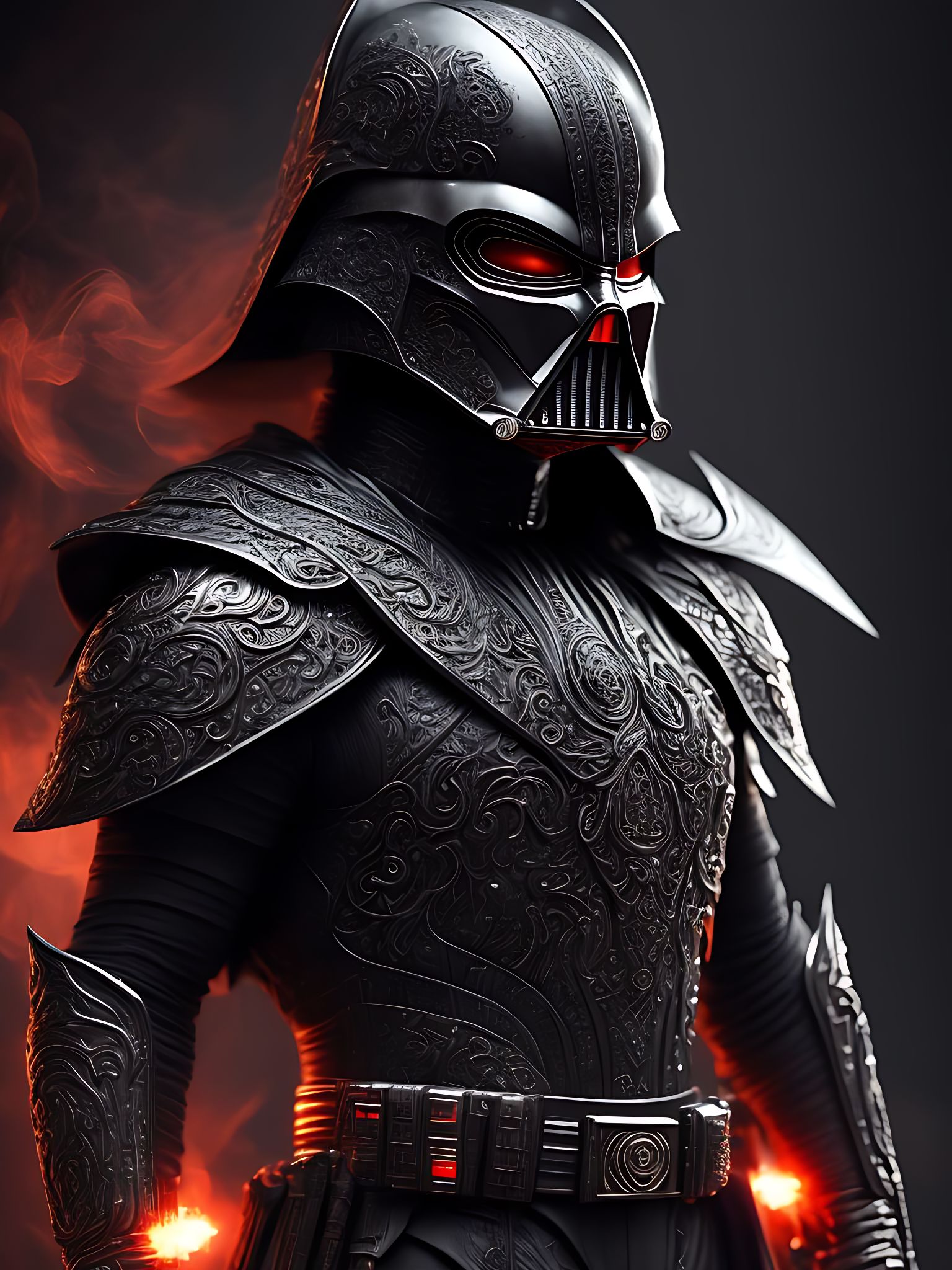 blue-manatee8: Darth Vader in a warrior costume