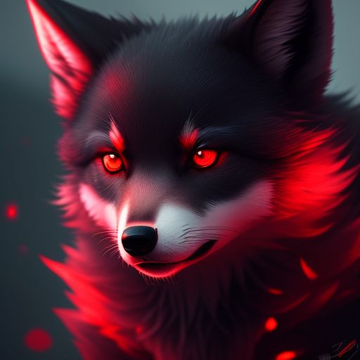 Anime Red Wolf