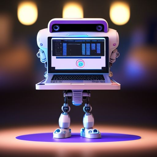 frank-locust428: A robot working in his computer (Macbook) he is ...