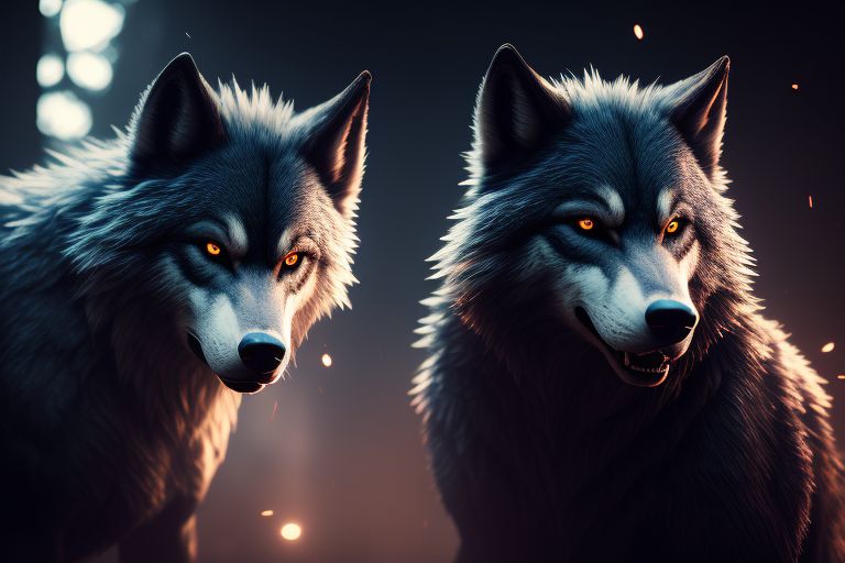 bony-eland649: Werewolf, digital-art, cinematic lighting, cinema 4d ...