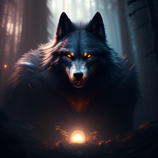 bony-eland649: Werewolf, digital-art, cinematic lighting, cinema 4d ...