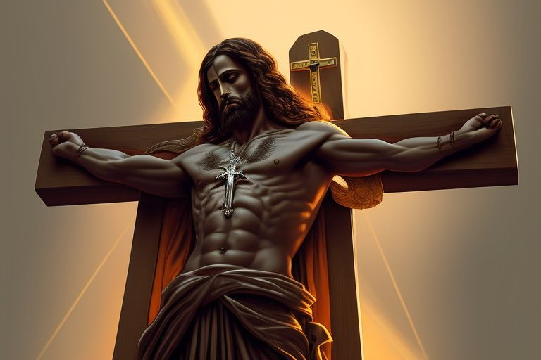 Nami-2: Crucifix, Christ on a cross, Christ fusion with Rambo, Christ ...