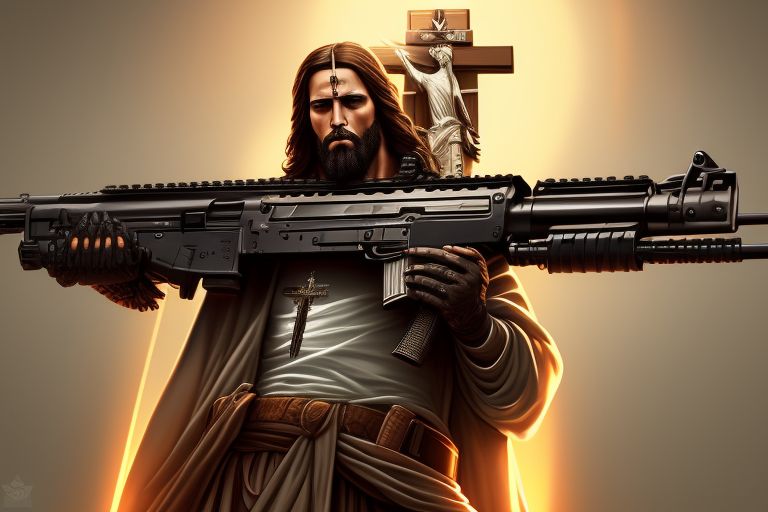 Nami-2: Crucifix, Christ on a cross, Christ fusion with Rambo, Christ ...