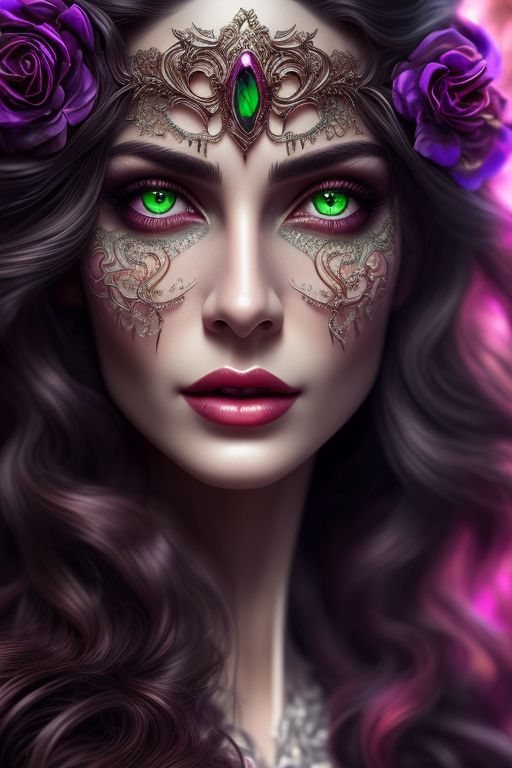 mellow-viper424: ornate, intricate details, beautiful witch, gothic ...