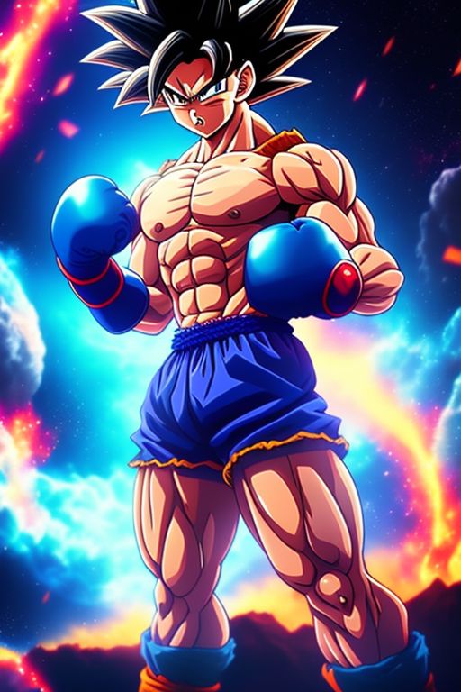 sad-marten694: Dragon ball super Goku boxing in underwear