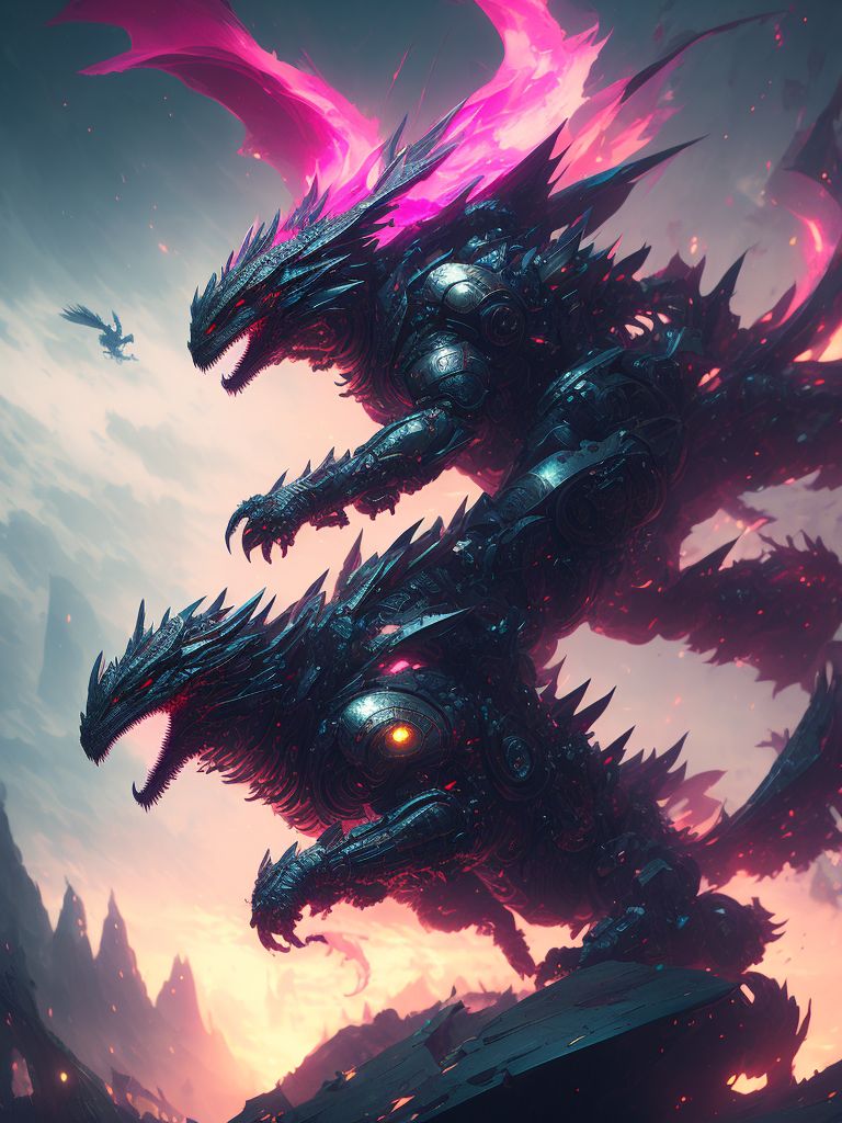 Cyborg Dragon Wallpaper