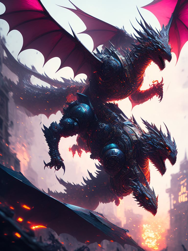 Cyborg Dragon Wallpaper