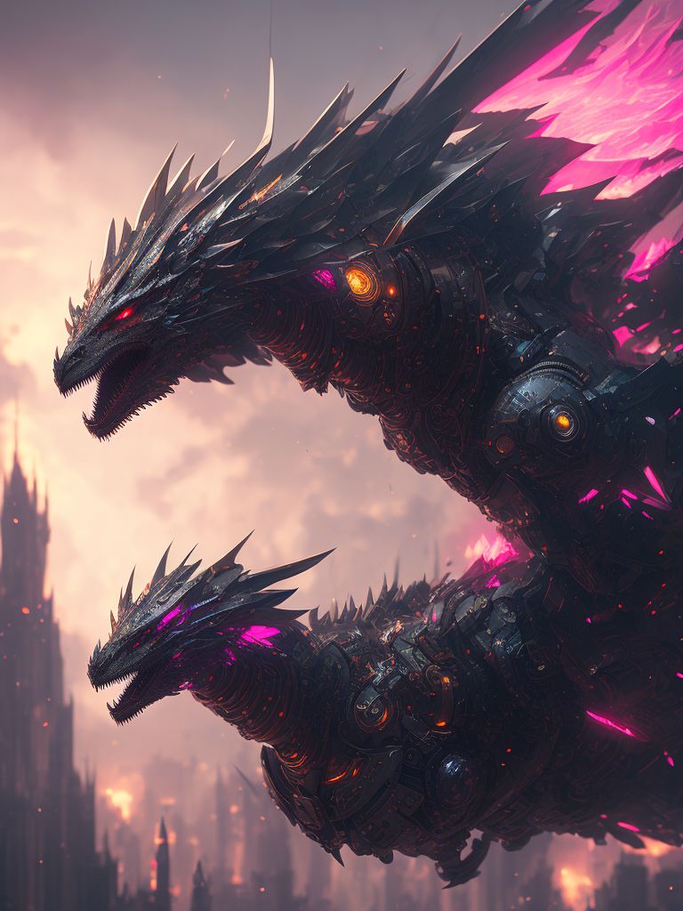 Cyborg Dragon Wallpaper
