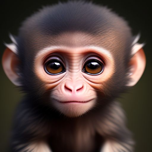 Baby Monkey Smiling