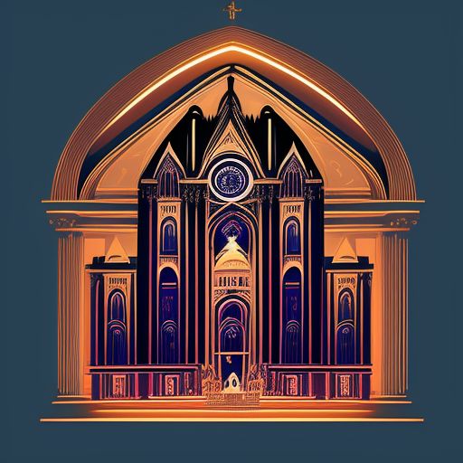 Cathedral Story Characters Clipart