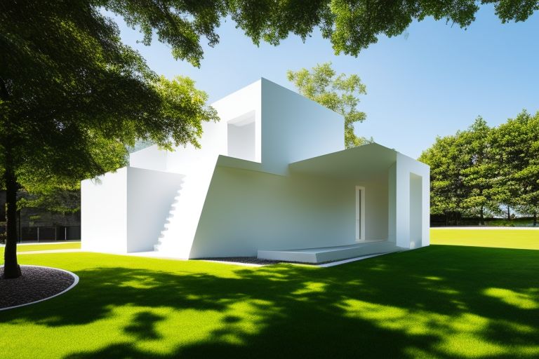 present-mole595: A photograph of a modern building in a minimalist ...