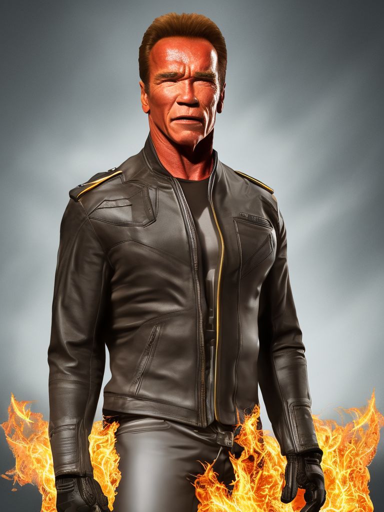 The Terminator Arnold Schwarzenegger Full Body