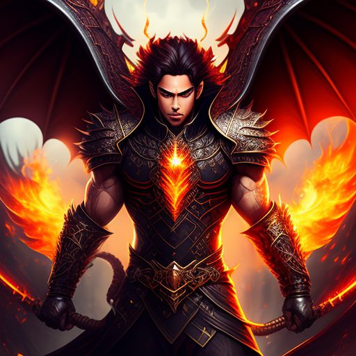 Half Human Half Dragon Male Anime