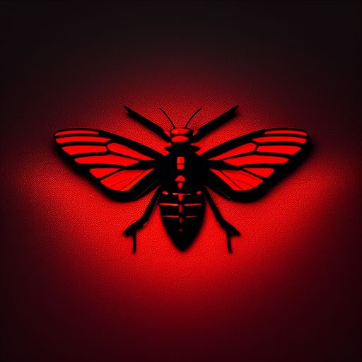 another-ibis457: red fly minimalistic to a logo of a rock band