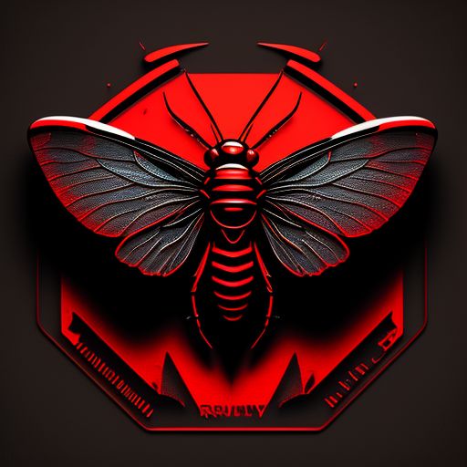 another-ibis457: red fly minimalistic to a logo of a rock band