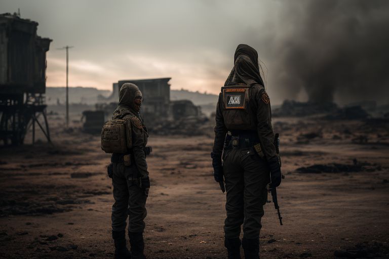 morphlin: A beautiful girl standing alone in the post apocalyptic world ...