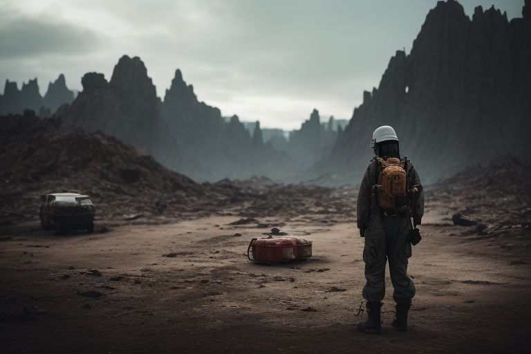 morphlin: A beautiful girl standing alone in the post apocalyptic world ...