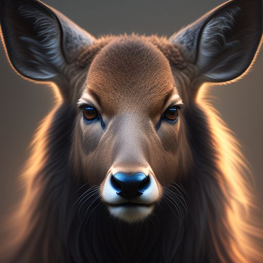 Male Deer Face Drawing
